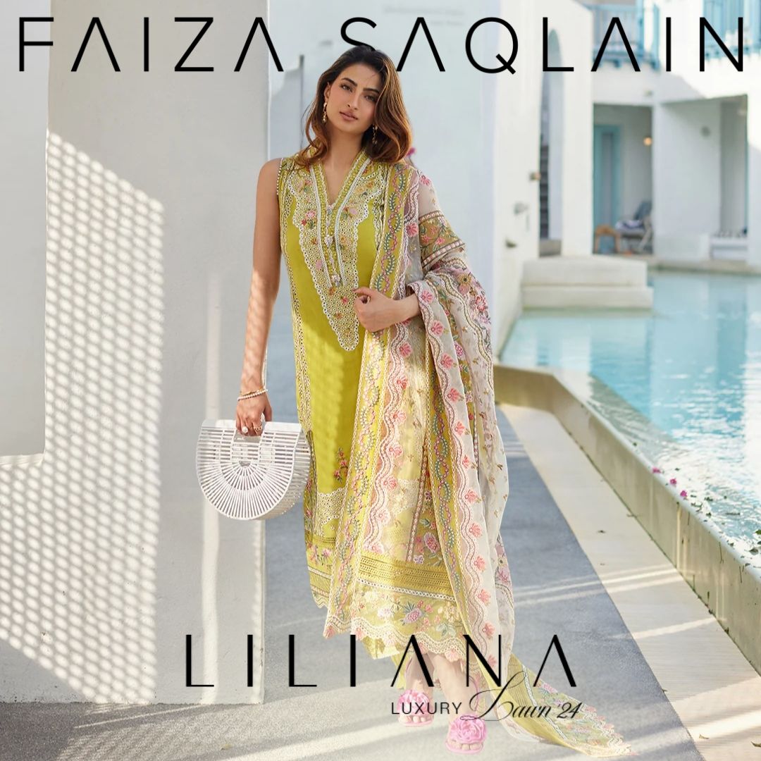 Liliana by Faiza Saqlain Unstitched Luxury Lawn Collection 2024