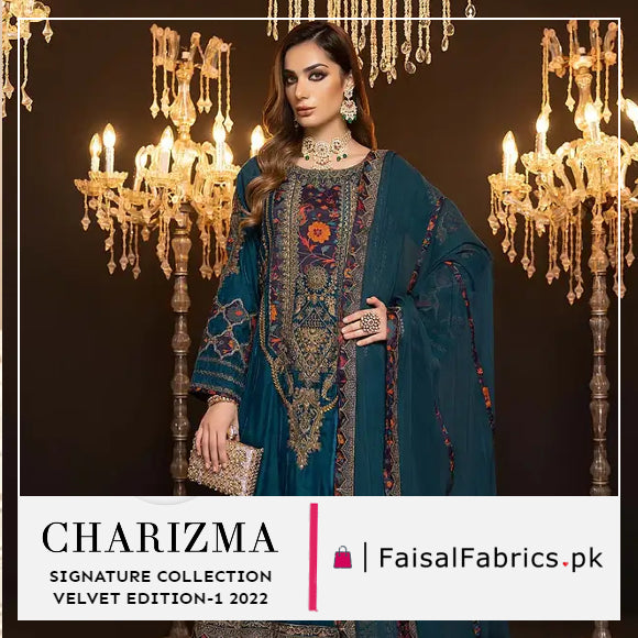 Charizma Signature Collection Unstitched Velvet Edition-1 2022