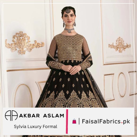 Akbar Aslam Sylvia Unstitched Luxury Formals Collection 2023