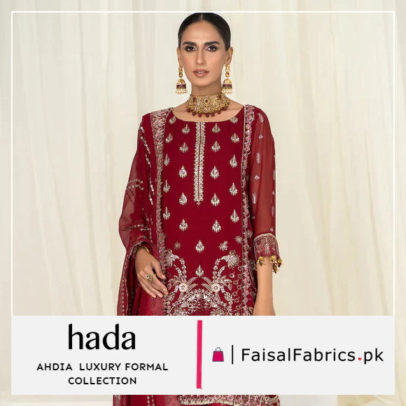 Hada Ahdia Unstitched Luxury Formal Collection 2022