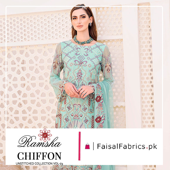 Ramsha Unstitched Luxury Chiffon Collection Vol'23 2023