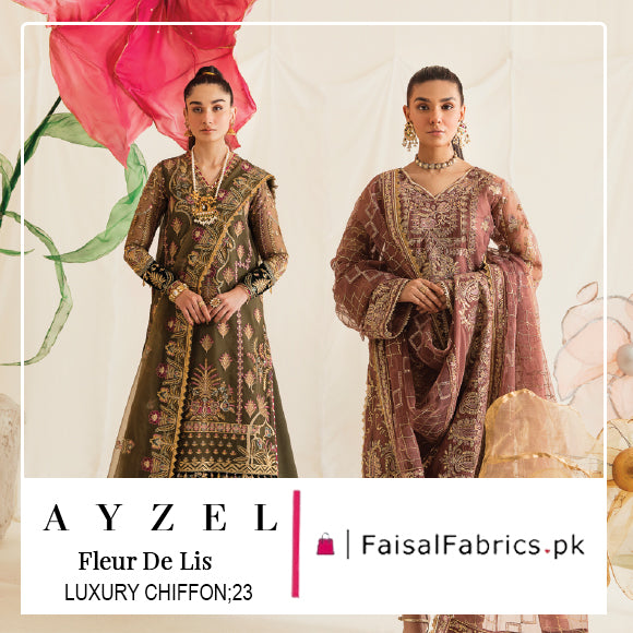 Ayzel by Afrozeh Fleur De Lis Luxury Chiffon Collection 2023