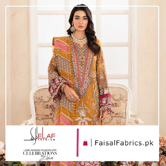Elaf Premium Celebrations Luxury Handwork Unstitched Collection 2023