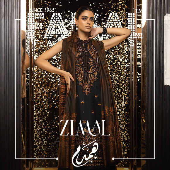 Zimal by Humdum Hand Embroidered Wool Jacquard Shawl Collection 2023