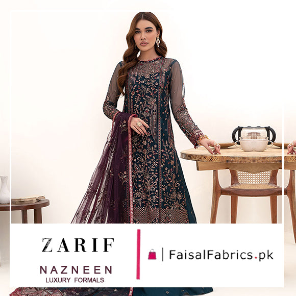 Nazneen by Zarif Unstitched Luxury Formal Collection 2023