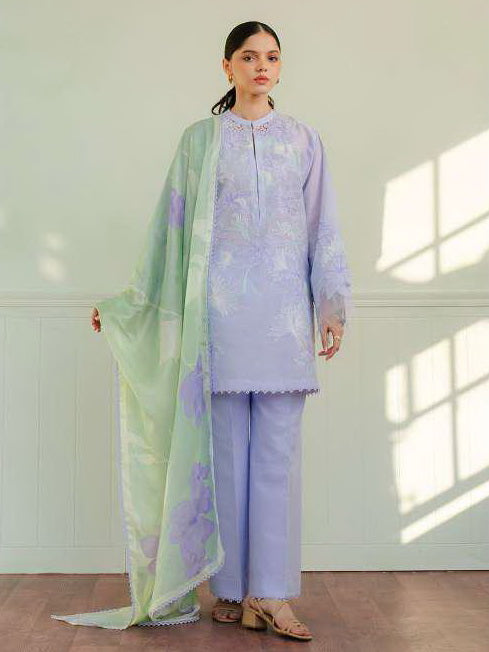 Coco by Zara Shahjahan Embroidered Lawn Unstitched 3Pc Suit D-01A BLOO