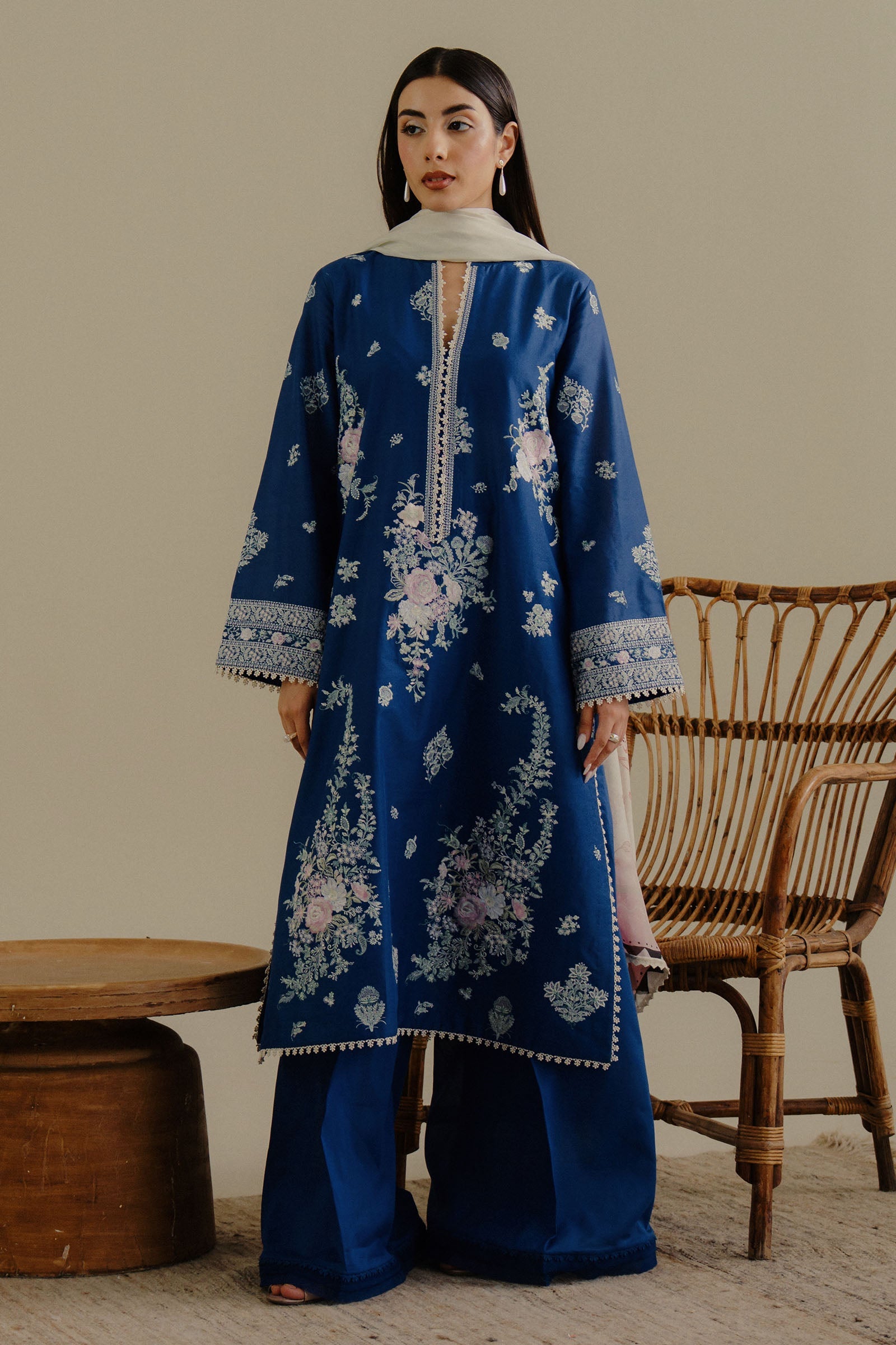 Coco by Zara Shahjahan Embroidered Lawn Unstitched 3Pc Suit 03A-LULEH