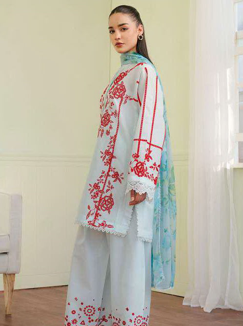 Coco by Zara Shahjahan Embroidered Lawn Unstitched 3Pc Suit D-07A ECLA