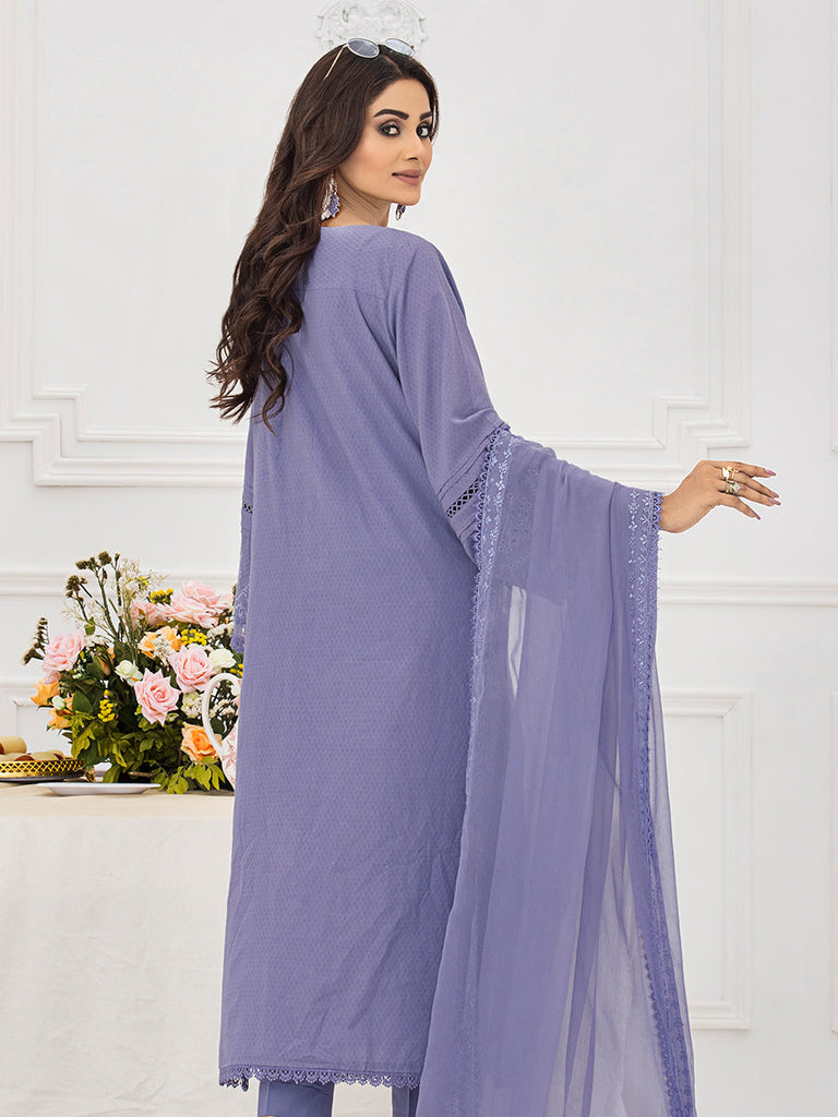 ACE Galleria Bahaar Festive Embroidered Dobby 3Pc Suit A-WU3P23-22776