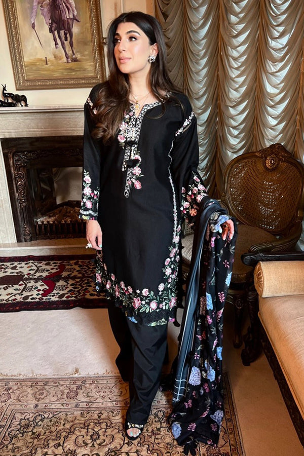 Afshan by Zoya & Fatima Embroidered Cotton Net 3Pc Suit - Aisha