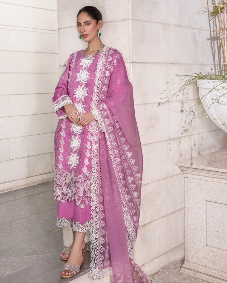 Rang Rasiya Carnation Festive Edit Unstitched 3 Piece Suit D-07 LIANA