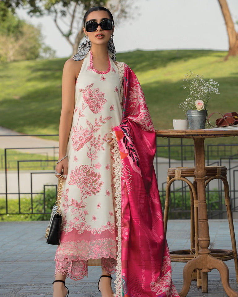 Rang Rasiya Carnation Festive Edit Unstitched 3 Piece Suit D-08 KAIA