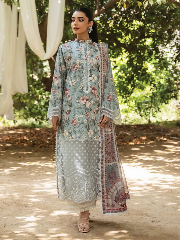Tahra by Zainab Chottani Embroidered Lawn Unstitched 3Pc Suit D-05A SA