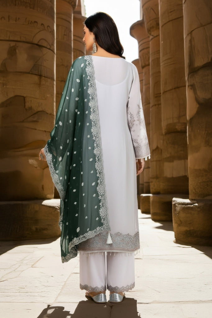 Imrozia Serene Mehr-e-Mah Embroidered Chiffon Unstitched 3Pc Suit I-24