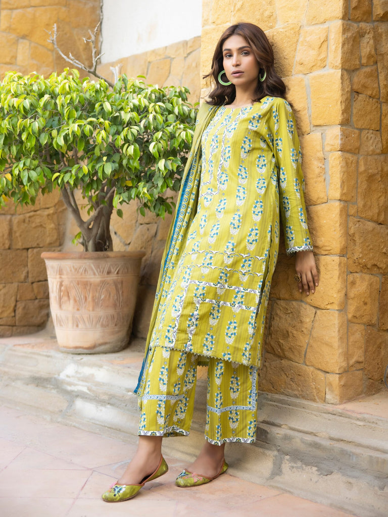 Regalia Identic Separates Unstitched Printed Lawn 3Pc Suit IDS10-10