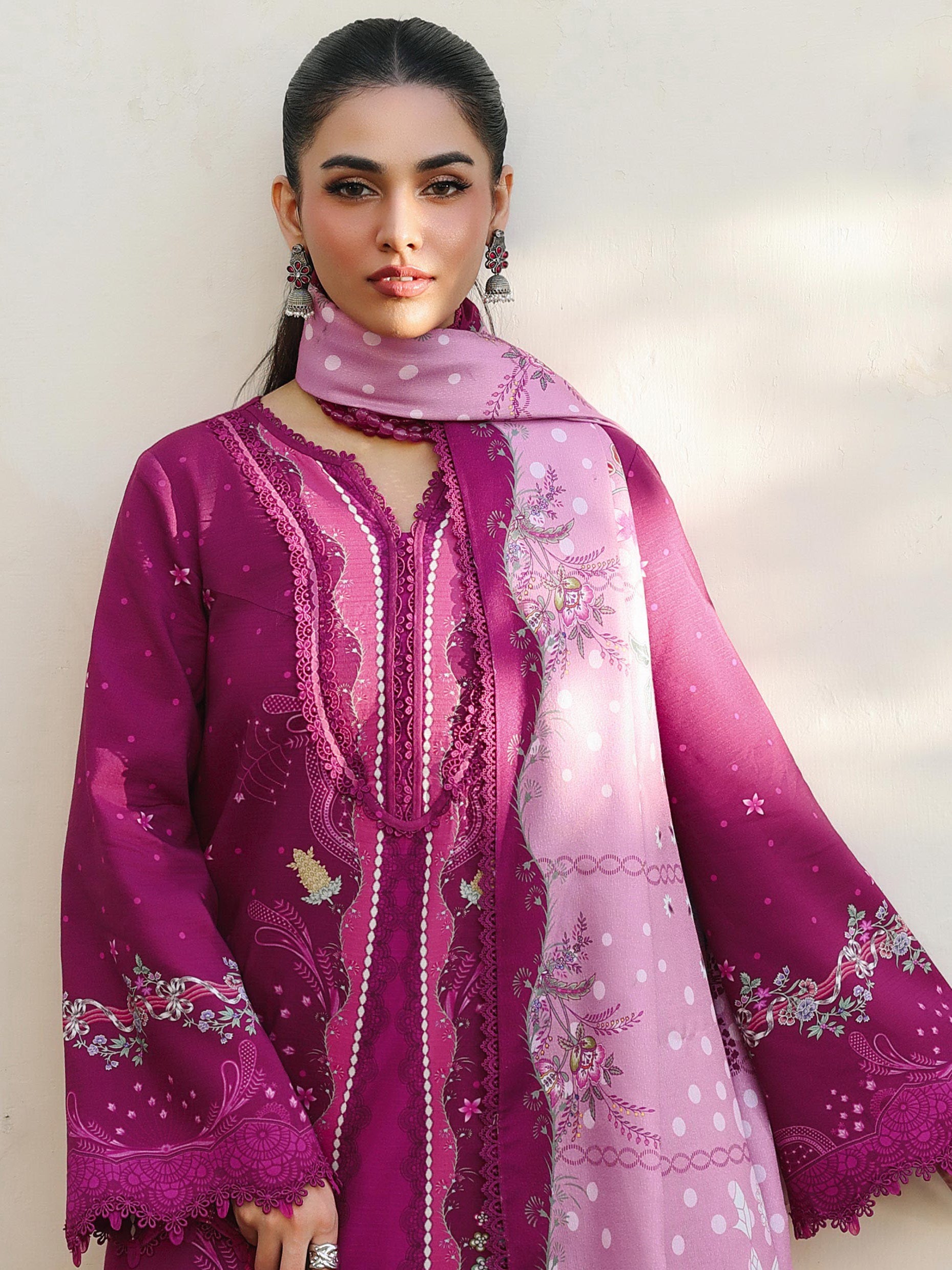 Qalamkar QPrints Unstitched Jacquard Weaved 3Pc Suit QW-01B JORIS