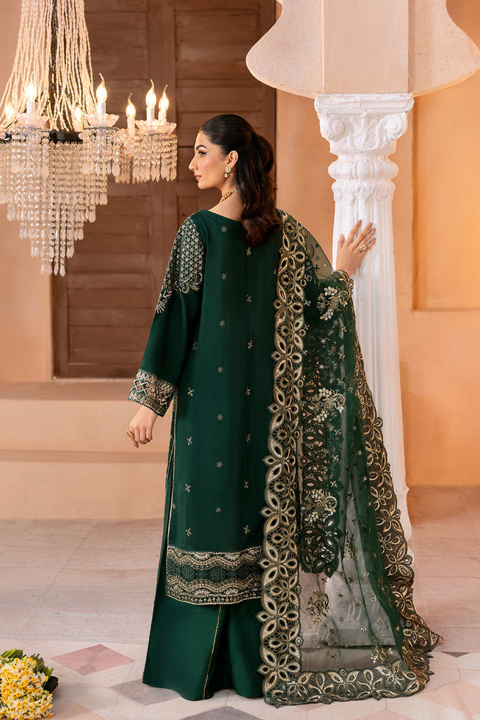 Ramsha Shehnai Embroidered Raw SIlk Unstitched 3Pc Suit SS-101