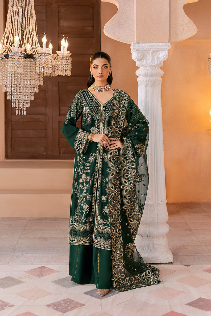Ramsha Shehnai Embroidered Raw SIlk Unstitched 3Pc Suit SS-101