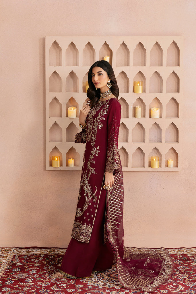 Ramsha Shehnai Embroidered Raw SIlk Unstitched 3Pc Suit SS-102