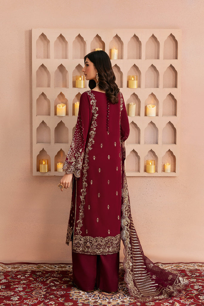 Ramsha Shehnai Embroidered Raw SIlk Unstitched 3Pc Suit SS-102