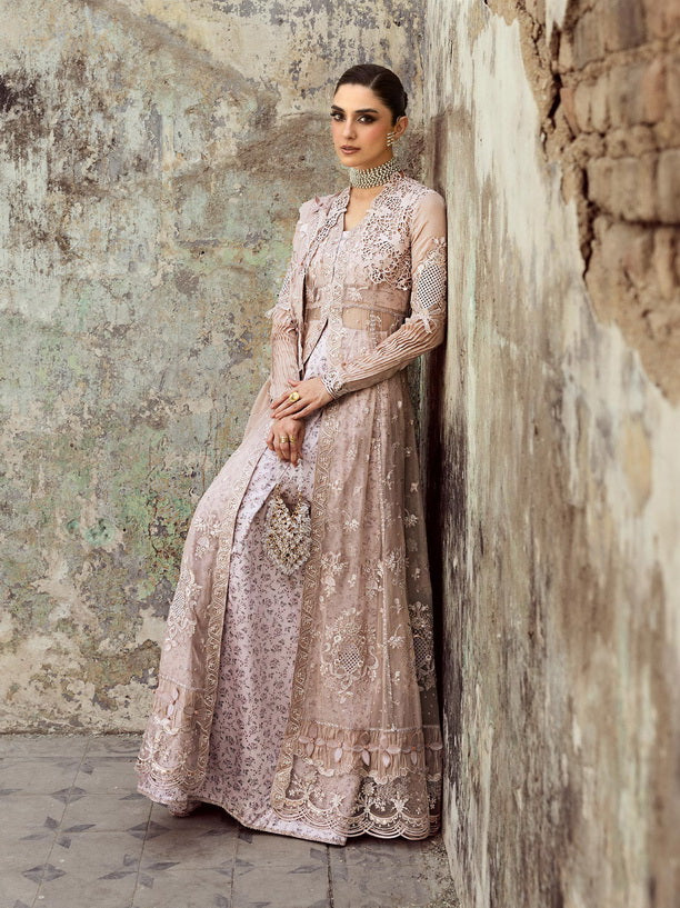 Qalamkar Embroidered Luxury Chiffon Unstitched 3Pc Suit WC-01 AISLA