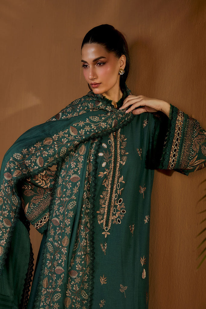 Sobia Nazir Embroidered Khaddar Unstitched 3Pc Suit WS25-4B