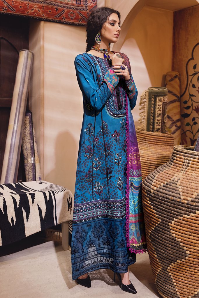 Motifz Premium Winter 2021 Embroidered Linen 3 Piece Suit 3104-CEREN