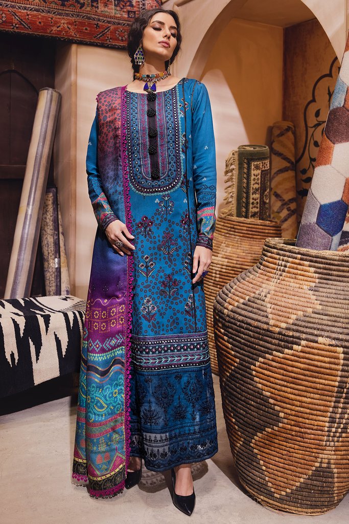 Motifz Premium Winter 2021 Embroidered Linen 3 Piece Suit 3104-CEREN