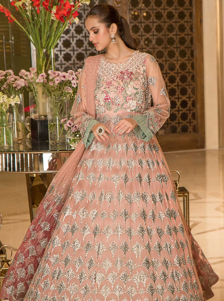 aroshi Farahnosh Unstitched Luxury Formal Suit - Bloom Doir