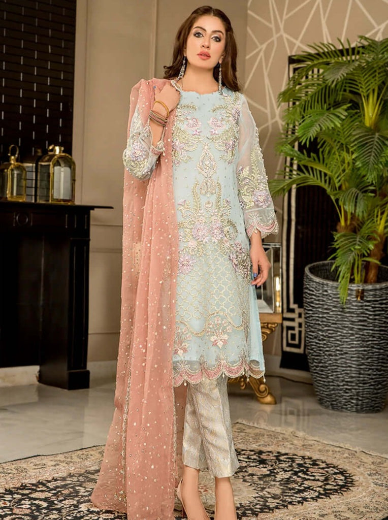 aroshi Abb-E-Zar Luxury Formal Suit - MINA