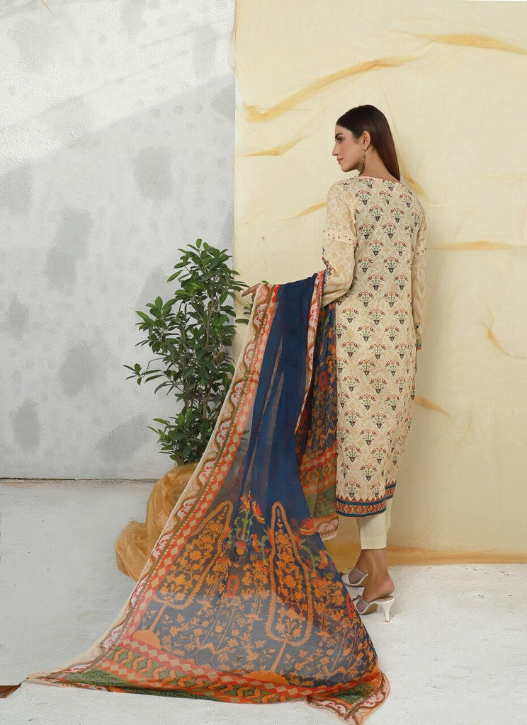 ACE Galleria Digital Embroidered Unstitched 3 Piece Lawn Suit ACE-1205