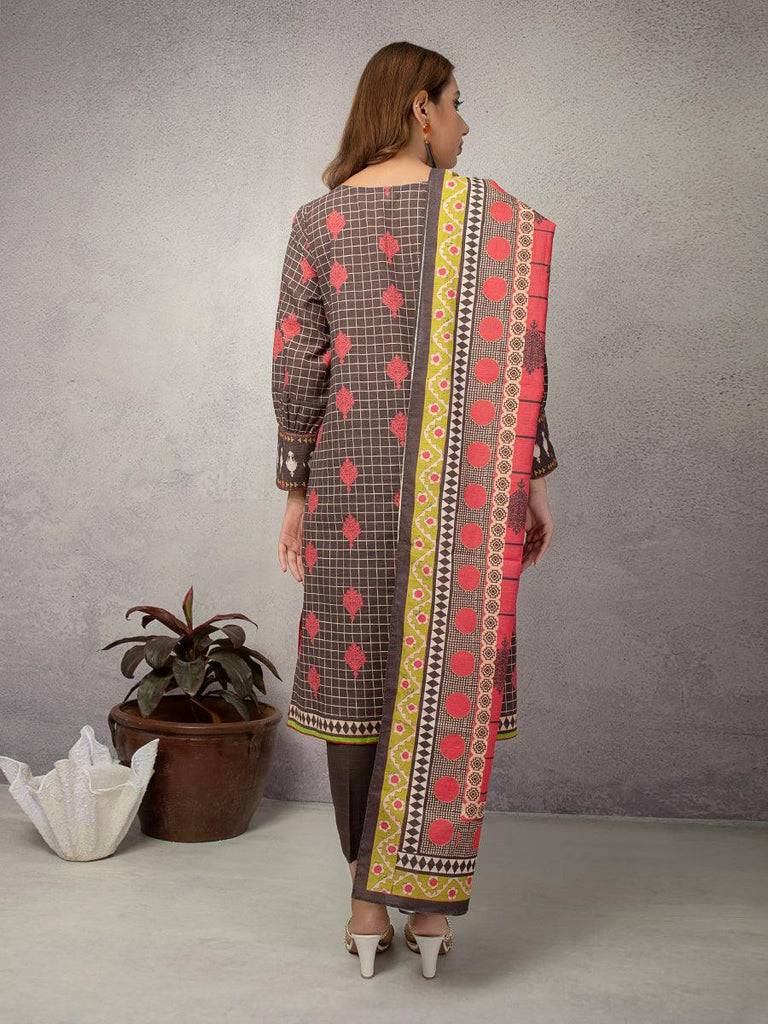 ACE Galleria Digital Printed Unstitched 3 Piece Khaddar Suit ACE 12126