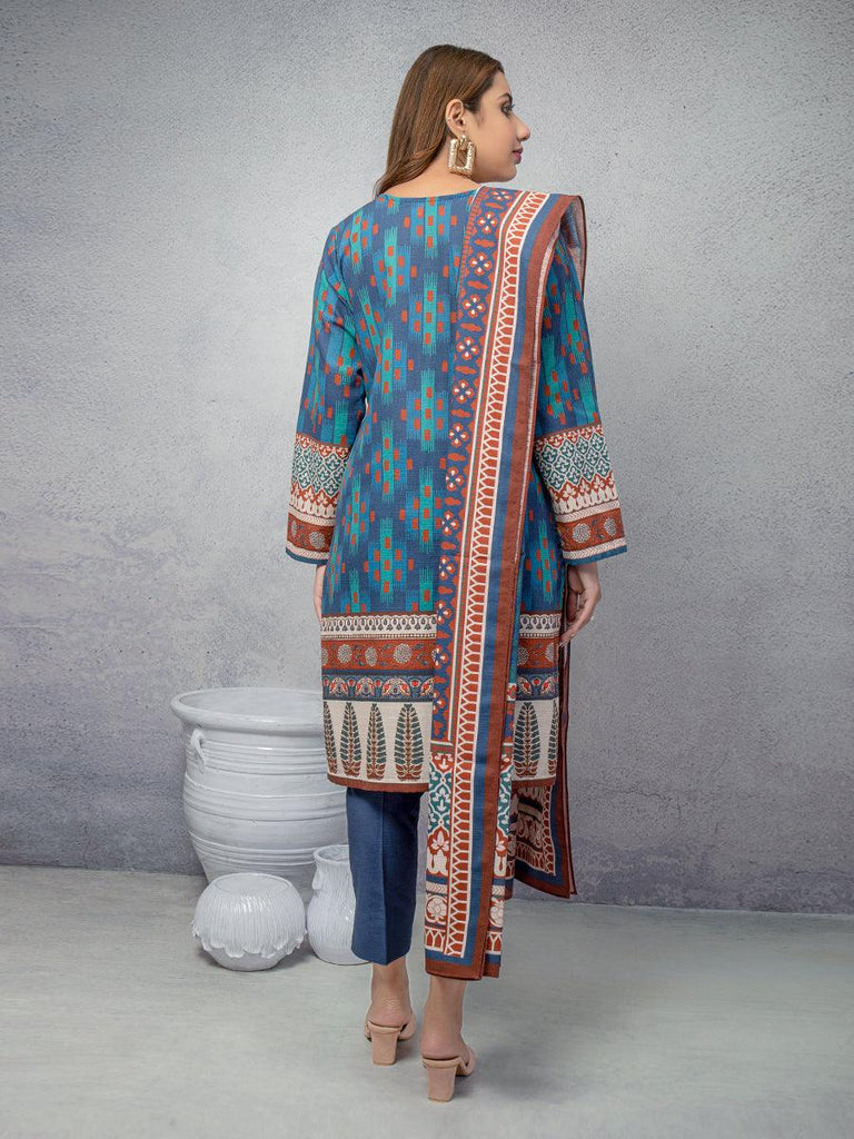 ACE Galleria Digital Embroidered Unstitched 3pc Khaddar Suit ACE 12131