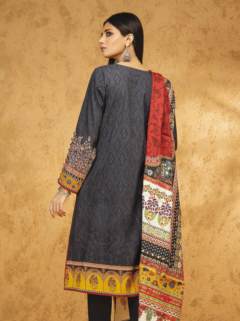 ACE Galleria Digital Embroidered Unstitched 3pc Viscose Suit ACE 12220