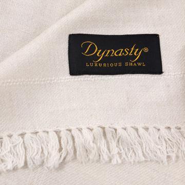 Dynasty Mens Pure Wool Super Fine Shawl Full Size - Ash Light