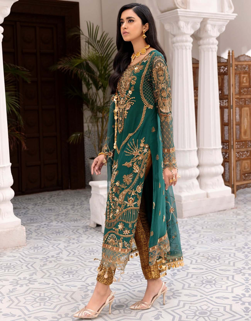 Belle Robe by Emaan Adeel Embroidered Chiffon 3Pc Suit BL-306