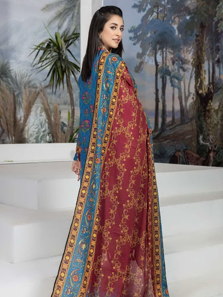 Zoha by Aymen Baloch Printed Lawn Unstitched 3 Piece Suit D-05