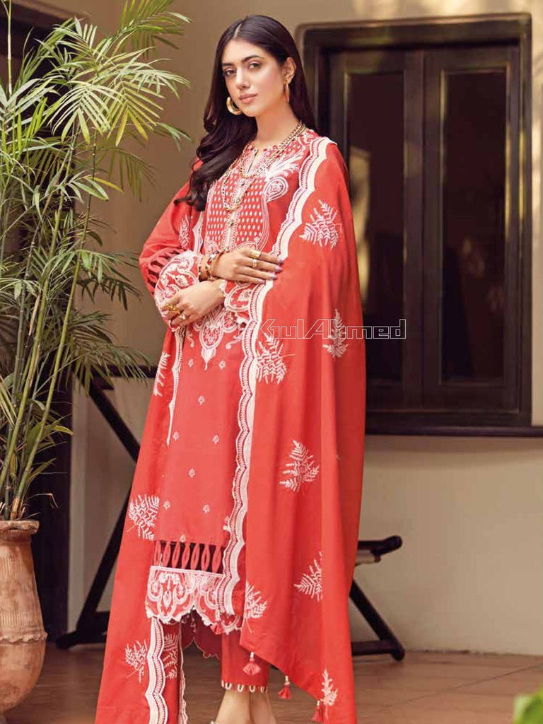 Gul Ahmed Essential Embroidered Lawn 3Pc Suit DN-22022