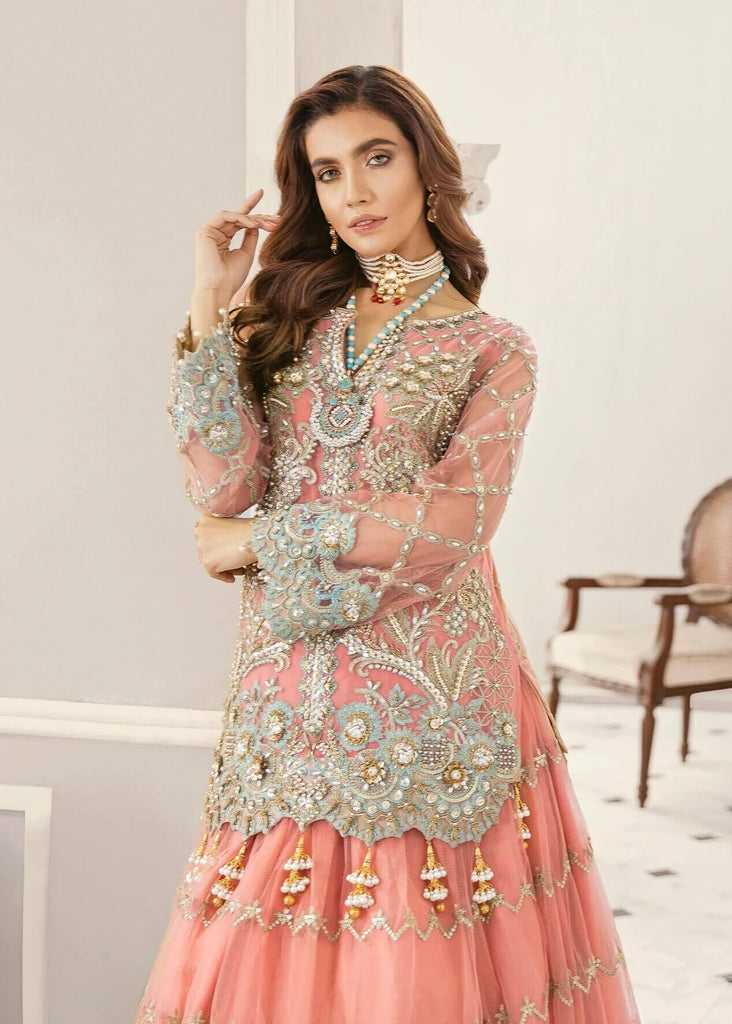 Akbar Aslam Libas e Khas Wedding Collection 3pc Suit AAWC-1337 Amsonia
