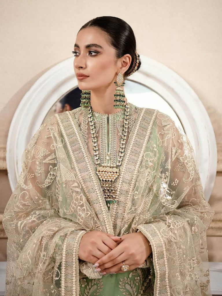 Aik Atelier Lumiere Organza and Tulle Unstitched 3Pc Suit Look-03