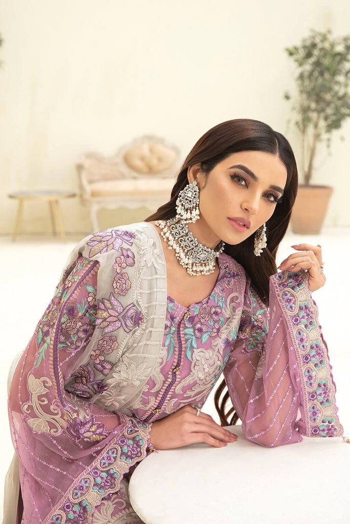 Ramsha Chevron Vol-03 Luxury Chiffon Collection 2021 3pc Suit A-301