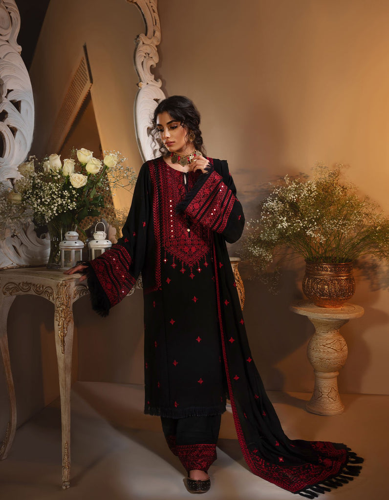 Rayon by Sifa Embroidered Winter 3Pc Unstitched Suit SR21-02 Salvia