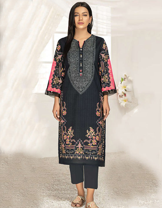 LimeLight Vol-02 Summer Unstitched Printed Lawn 1 Piece U2541 Black