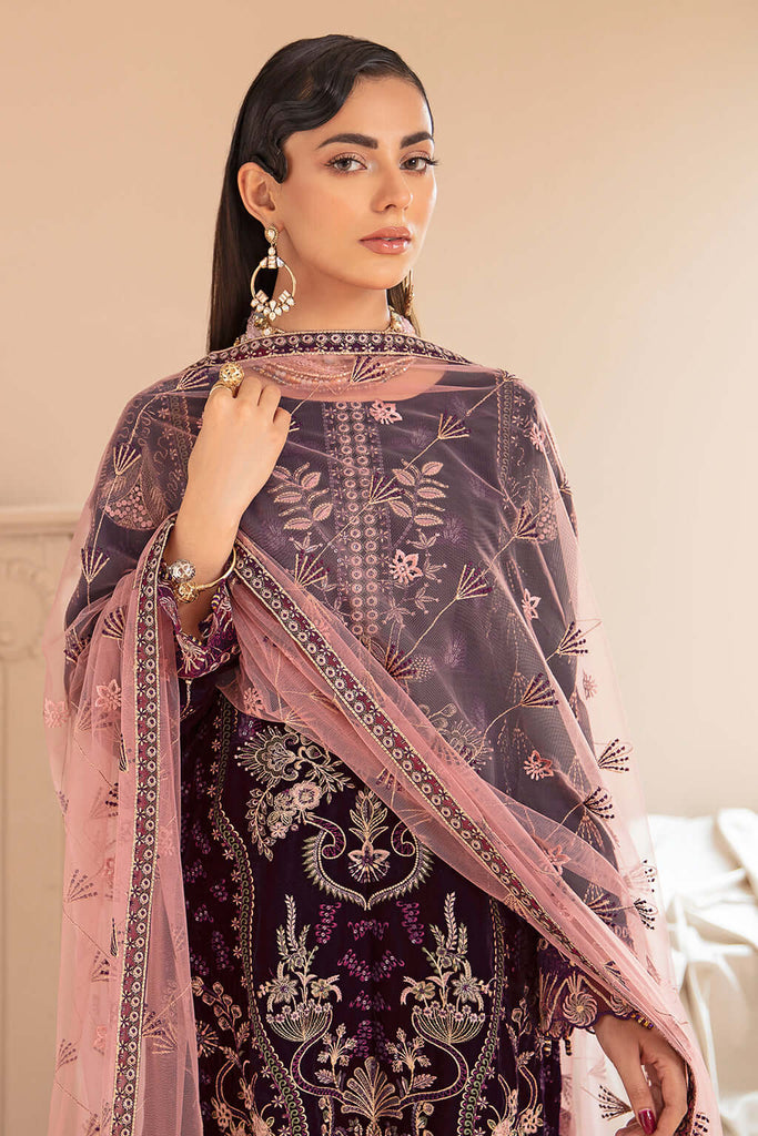 Ramsha Velvet Collection Vol-05 Unstitched Embroidered 3Pc Suit V-505